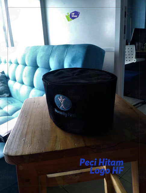 Peci Kopiah Hitam HM. Iming – LOGO HF | HF Shop